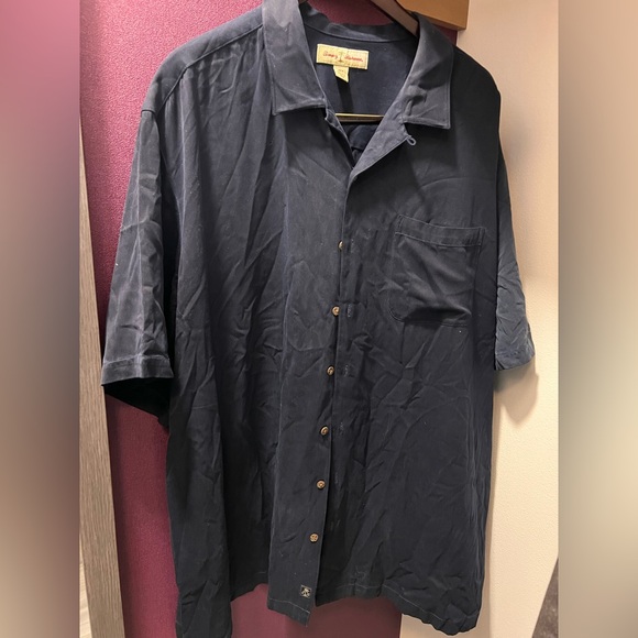 Tommy Bahama | Shirts | Mens Black 3xlt Tommy Bahama 0 Silk Button Down ...